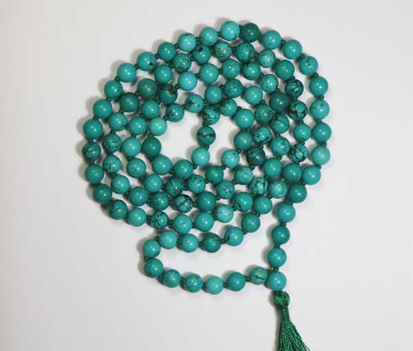 Firoza(Torquoise) Stone Mala - 108 Beads – Rudradhyay